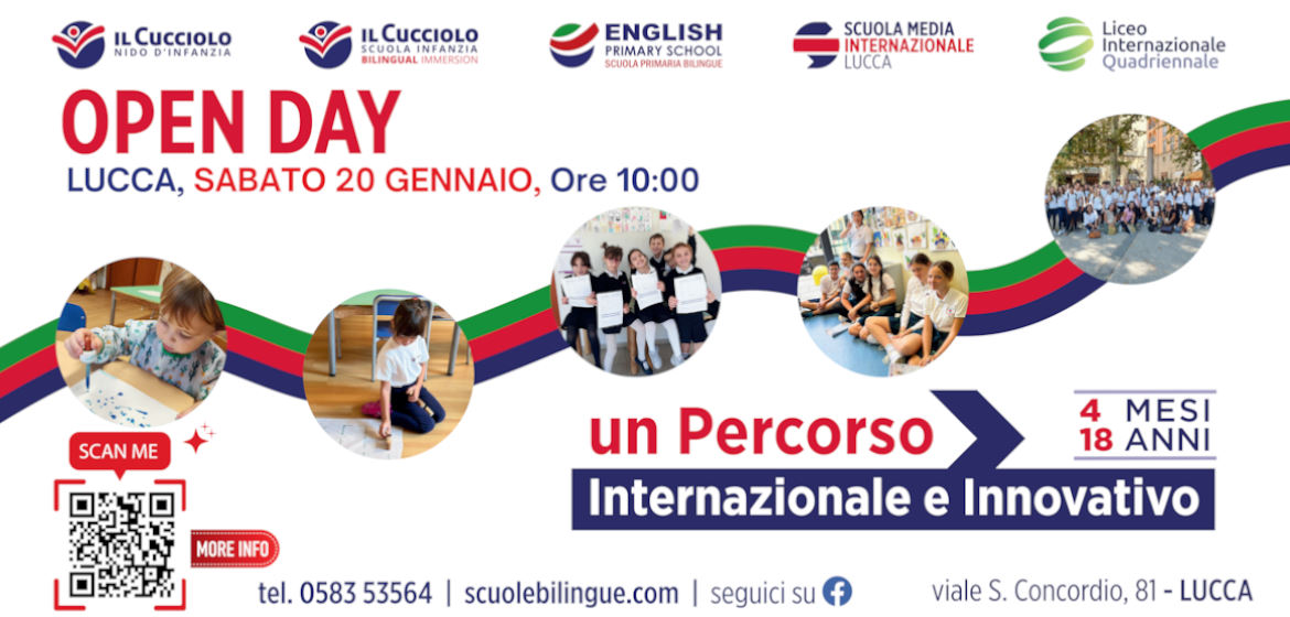 Scopri l’Open Day delle Scuole Bilingue di Lucca